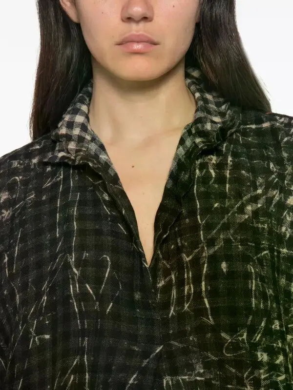 DANIELA GREGIS Check-pattern Blouse