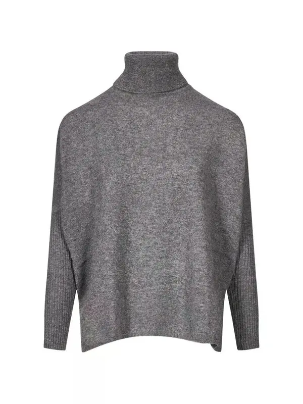 GOTHA Margareth Roll-neck Ribbed-sleeve Sweater