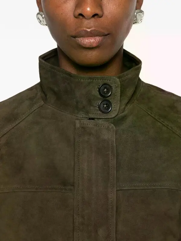 JCSOPHIE High-neck Suede Jacket
