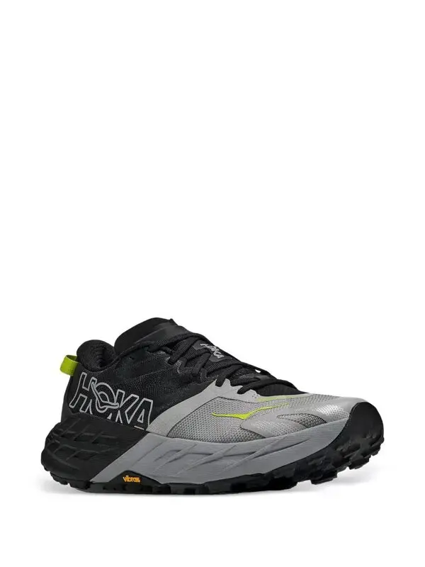 HOKA® Speedgoat 7 Lace-up Low-top Trail Running Sneakers - Black