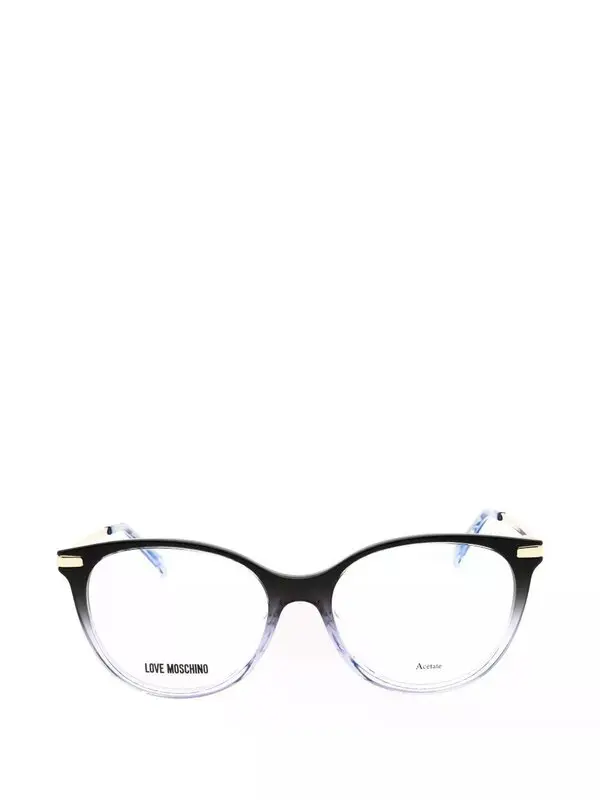 Moschino Gradient Round-frame Glasses