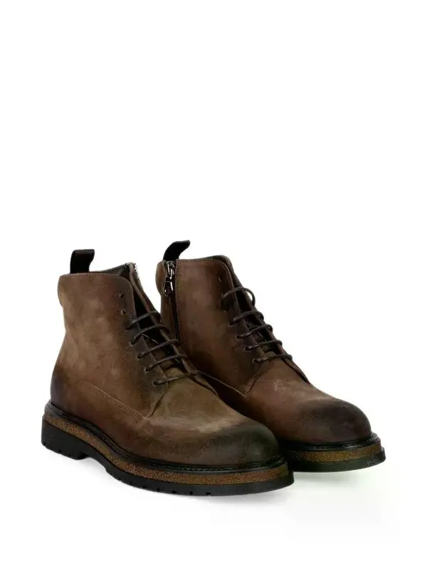 FRANCO FEDELE Lace-up Suede Boots