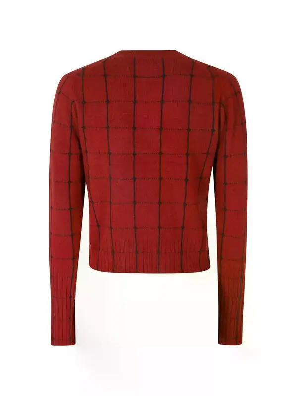 Guest In Residence Grid-pattern Sweater