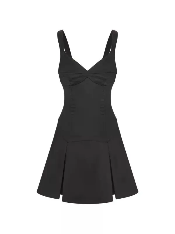 MURMUR Haze Pleated Dress - Black