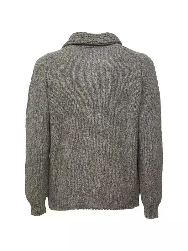 Fedeli Quito Shawl-collar Cardigan - Grey