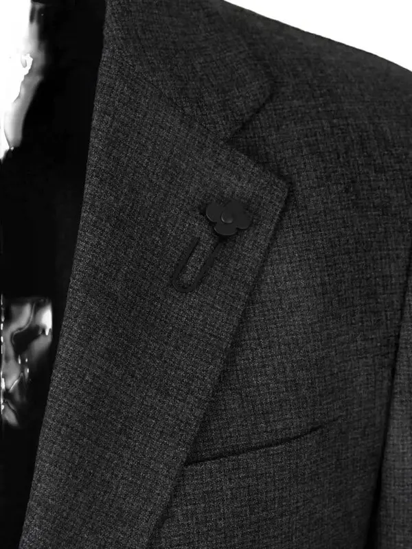LARDINI Flower-patch Single-breasted Blazer