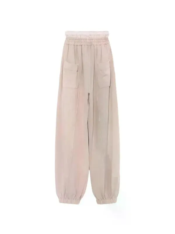 Yohji Yamamoto French-terry Double-waist Pants
