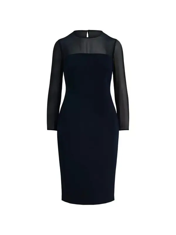 Ralph Lauren Crepe Chiffon-yoke Maxi Dress
