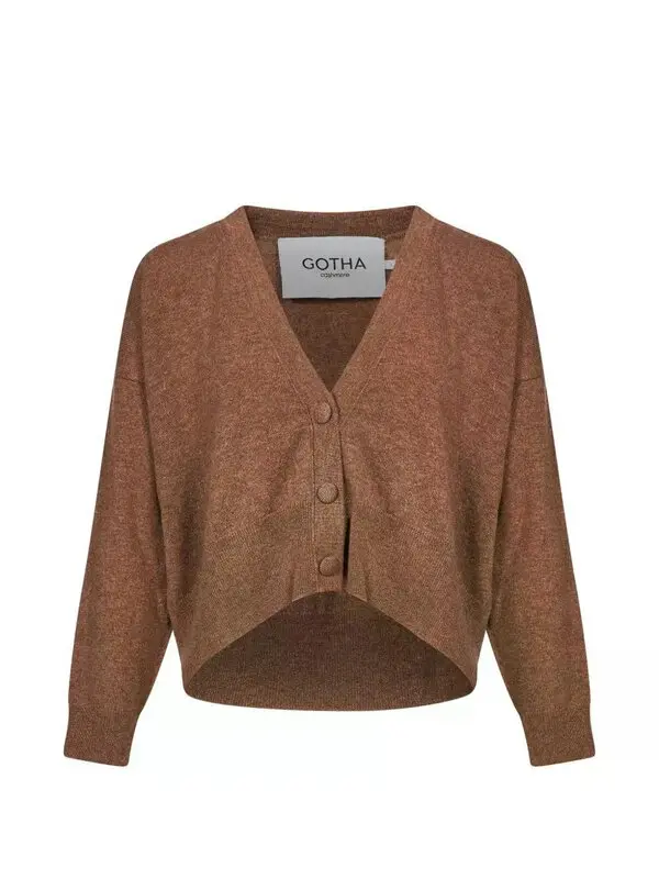 GOTHA Fiorella Fringe-detail Cropped Cardigan