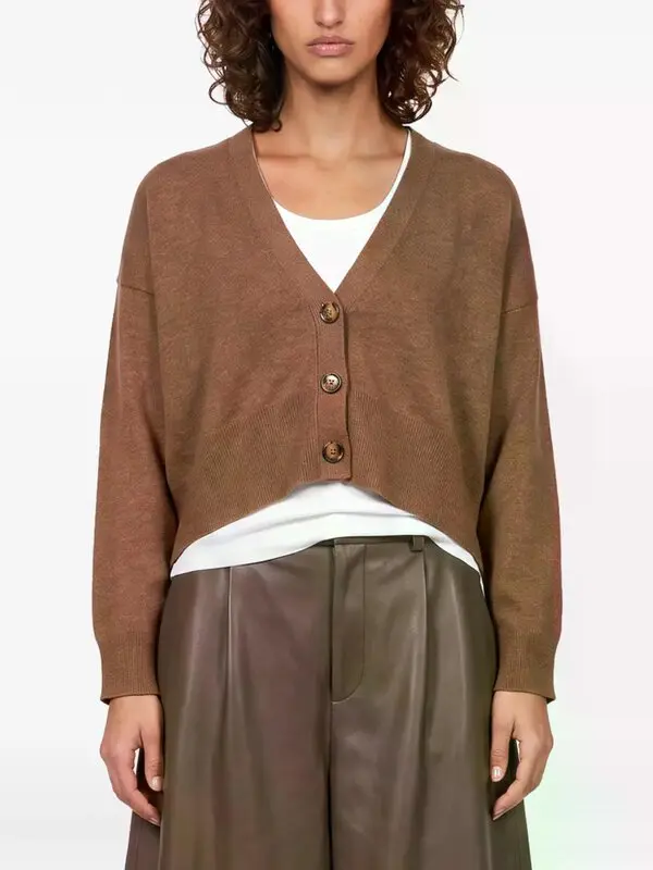 GOTHA Fiorella Fringe-detail Cropped Cardigan