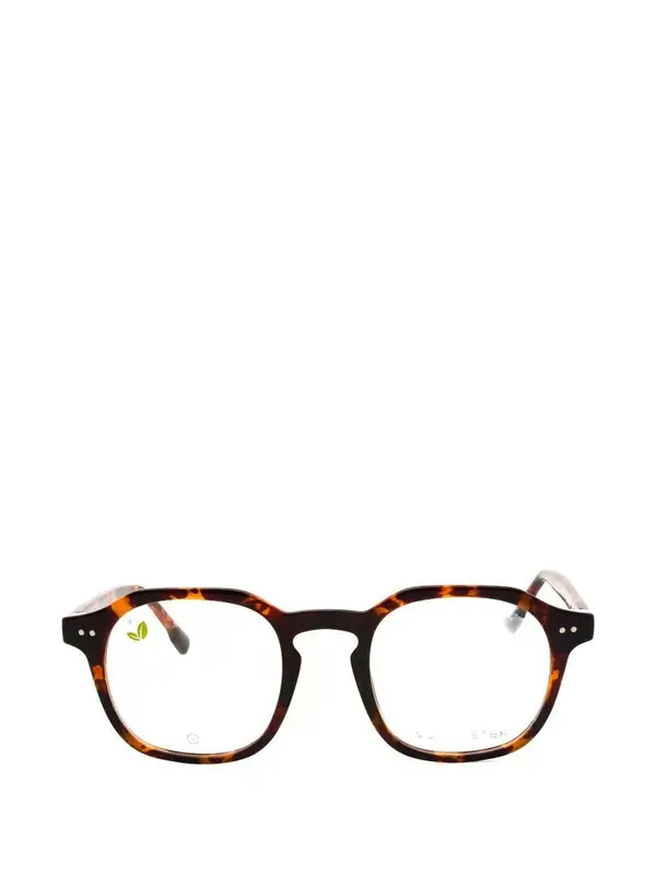 MCALLISTER Tortoiseshell-effect Round-frame Glasses