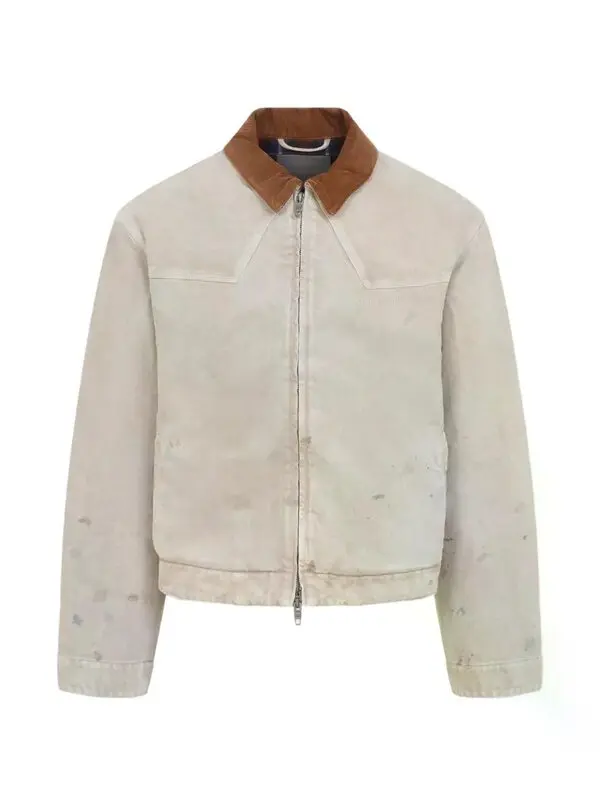 Balenciaga Distressed Corduroy-collar Jacket