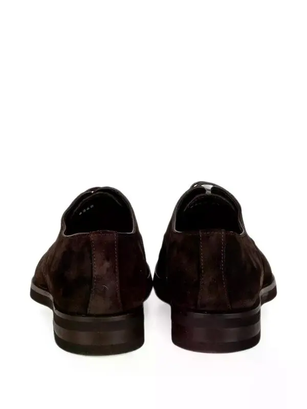 FRANCO FEDELE Cap-toe Suede Lace-up Oxford Shoes