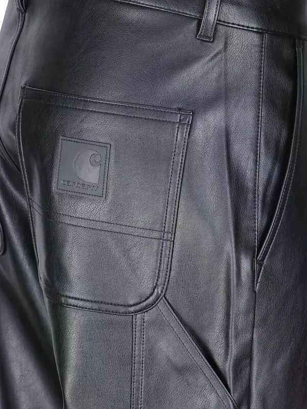 Carhartt Work In Progress Arizona Straight-leg Leather Trousers