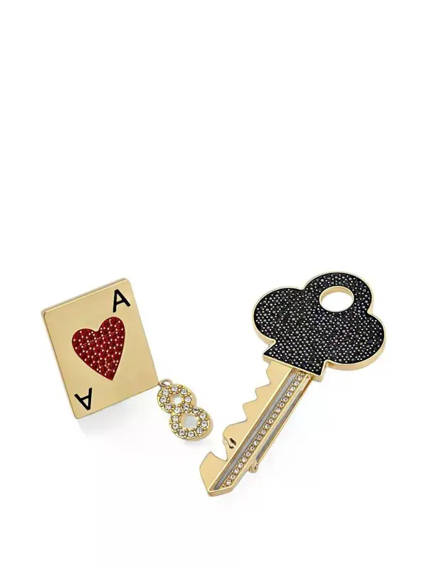SWAROVSKI Crystal-embellished Optimal Brooches - Gold