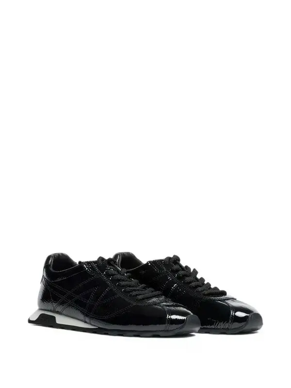 Ash Kill Bill Patent-leather Low-top Sneakers - Black