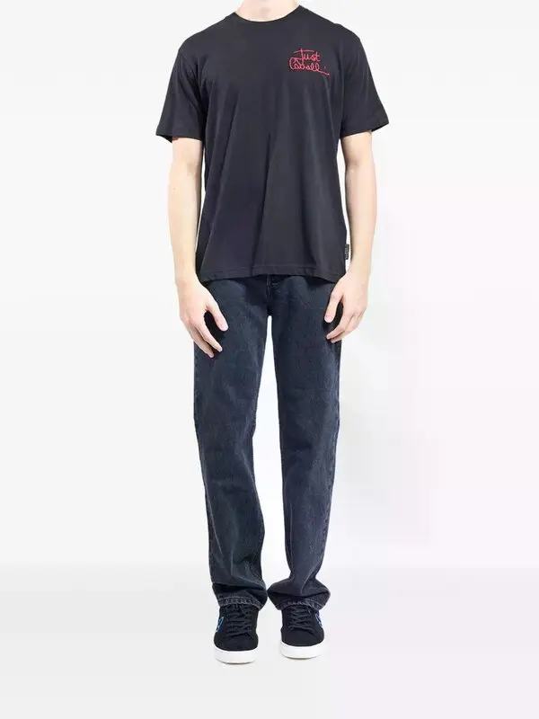 Just Cavalli Logo-embroidered T-shirt