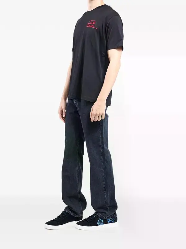Just Cavalli Logo-embroidered T-shirt