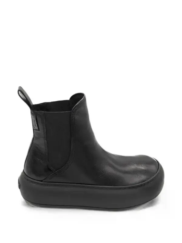 Moschino Oversize Round-toe Chelsea Boots - Black