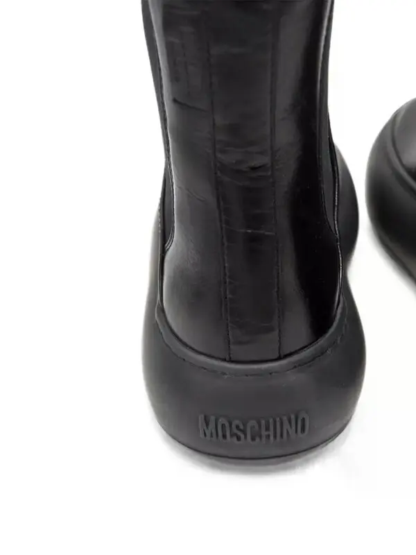Moschino Oversize Round-toe Chelsea Boots