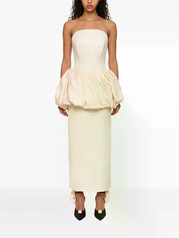 Magda Butrym Strapless Puff-skirt Dress