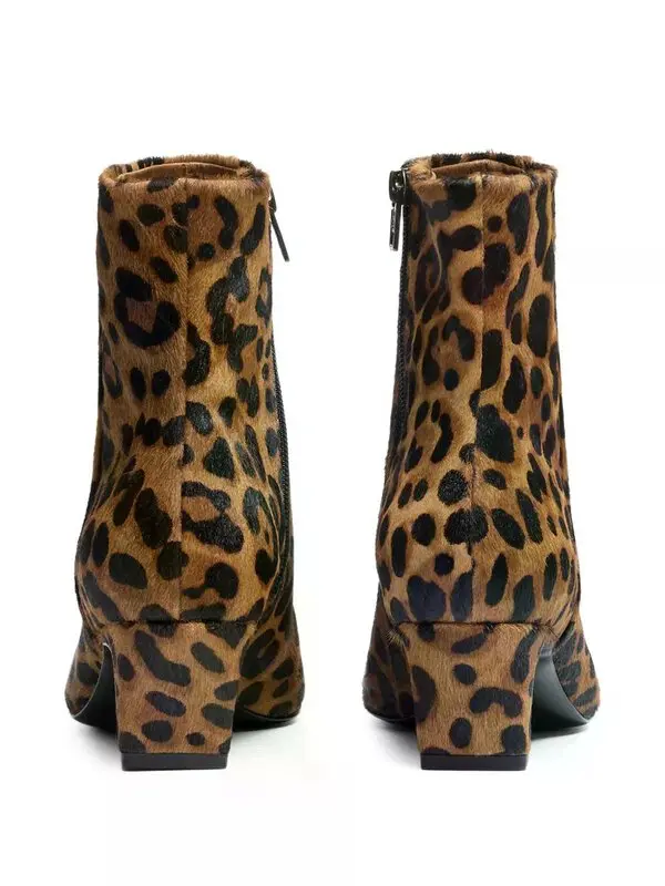 Ash Vicky Leopard-print Ankle Boots