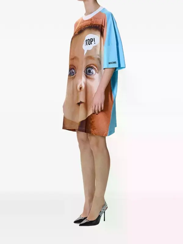 Moschino Graphic-print T-shirt Mini Dress