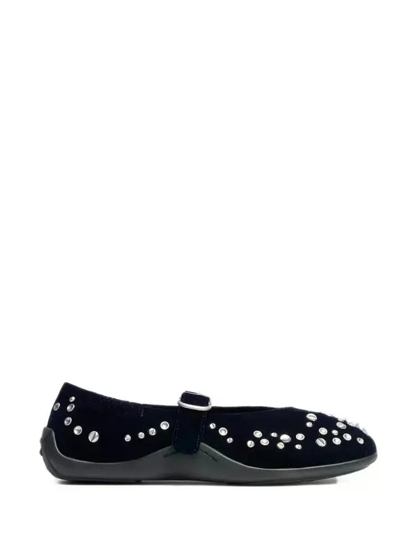 Ash Mimosa Stud-embellished Ballet Flats