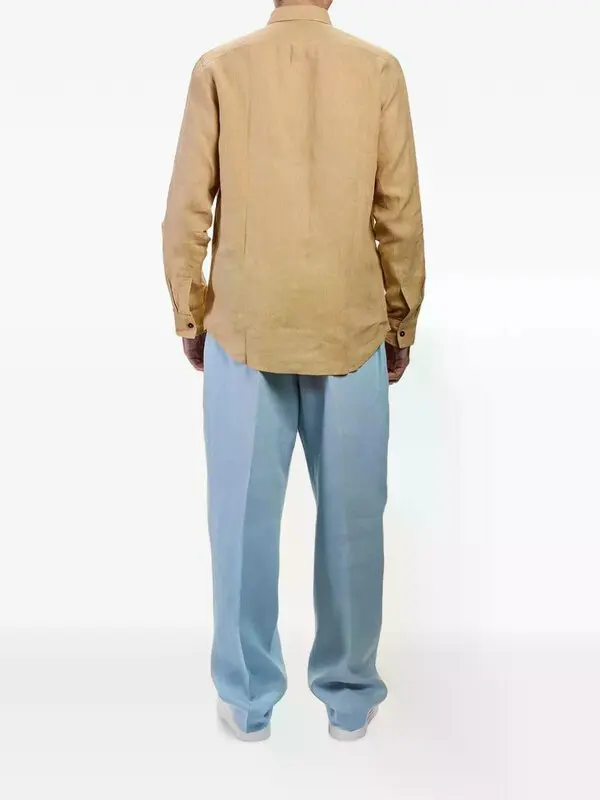 Paul Smith Kingyo Embroidered Linen Shirt
