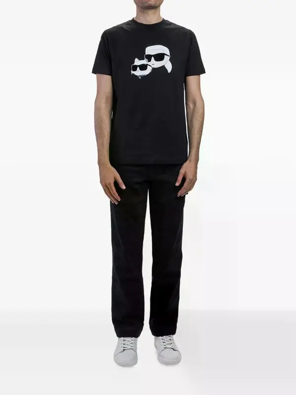 Karl Lagerfeld Karl & Choupette-graphic T-shirt