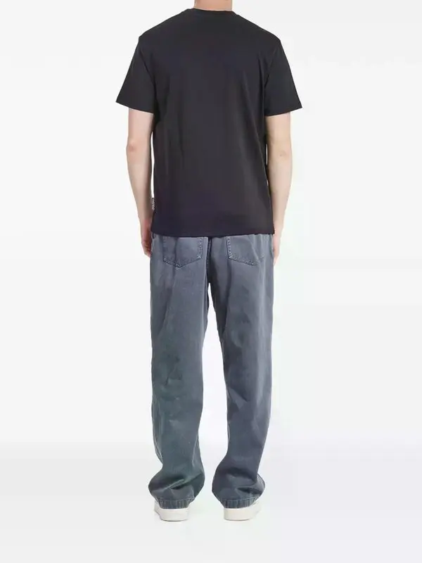 Just Cavalli Lurex Logo-embroidered T-shirt