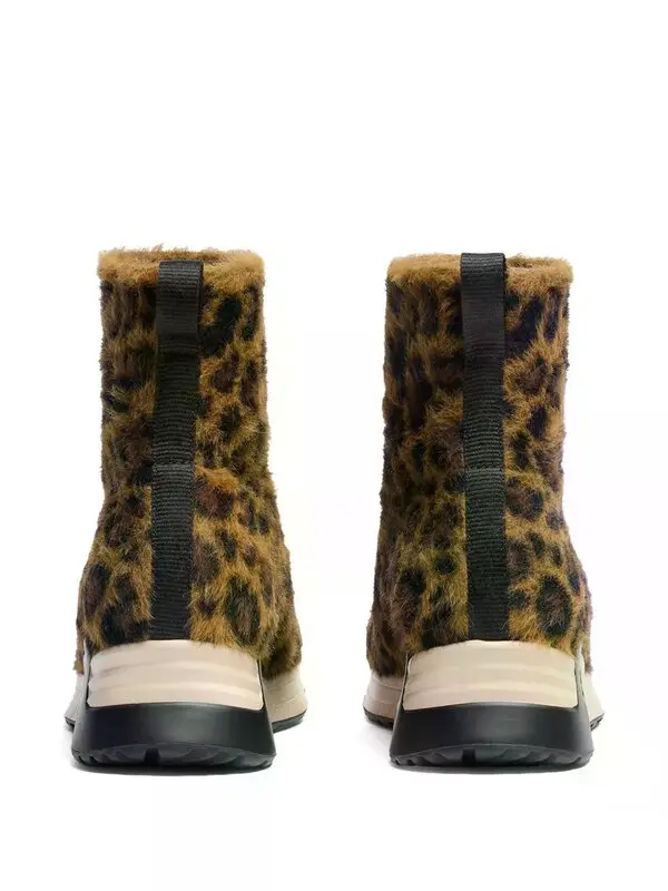 Ash Lio Leopard-print High-top Slip-on Sneakers