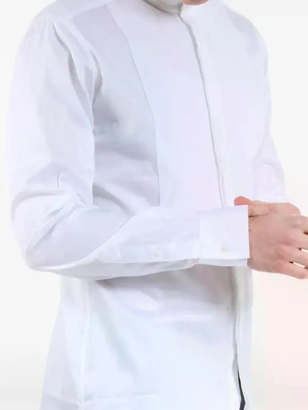 Karl Lagerfeld Bib-front Mandarin-collar Shirt