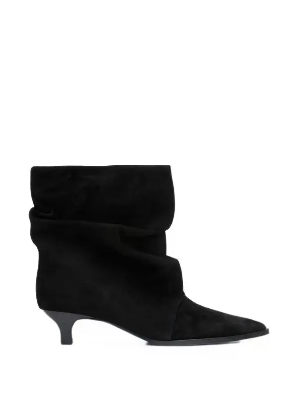 Ash Trinity Slouchy Ankle Boots - Black