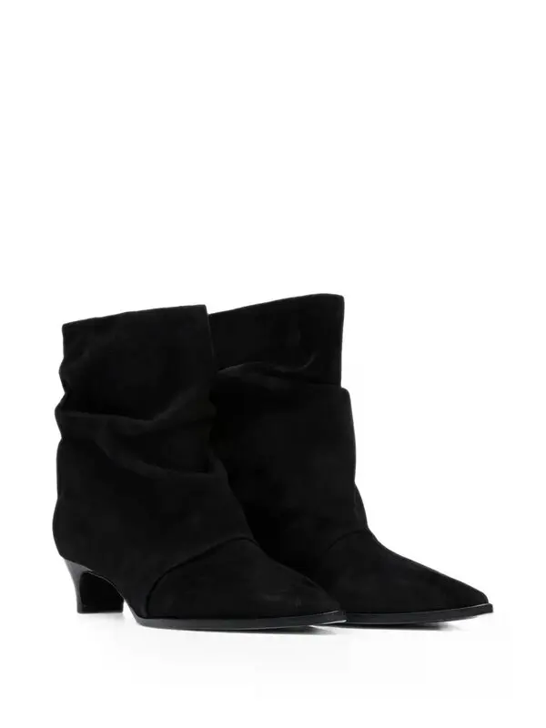Ash Trinity Slouchy Ankle Boots - Black