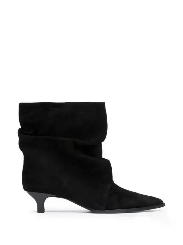 Ash Trinity Slouchy Ankle Boots - Black