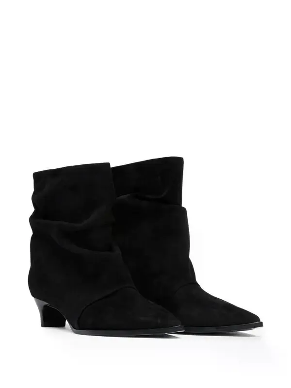 Ash Trinity Slouchy Ankle Boots - Black