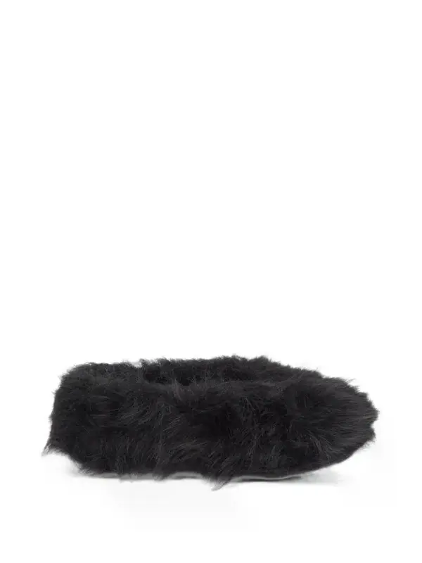 Moschino Faux-fur Ballet Flats - Black