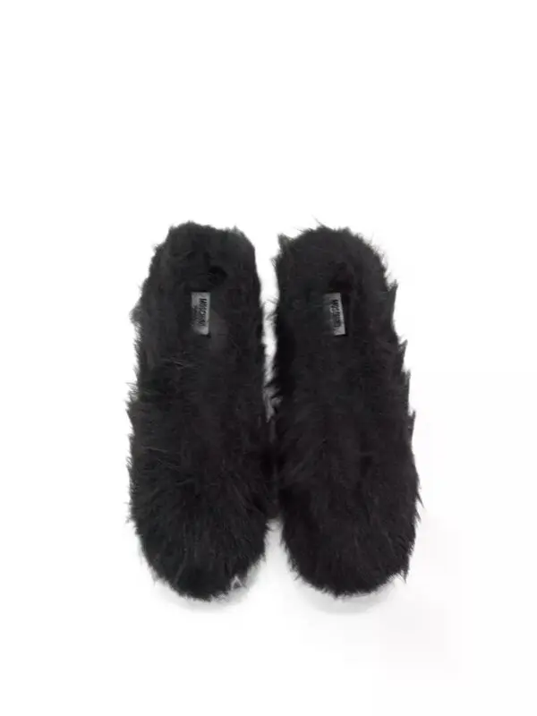 Moschino Faux-fur Ballet Flats