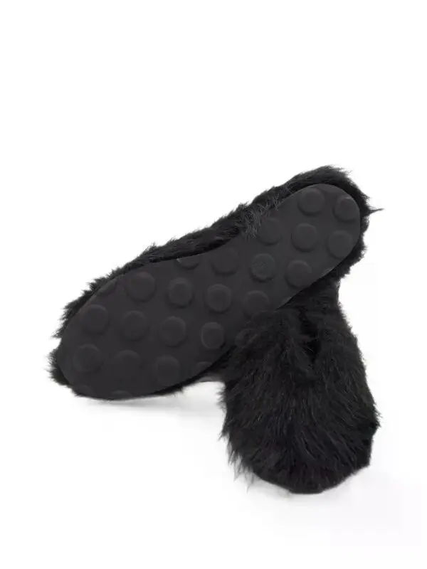 Moschino Faux-fur Ballet Flats