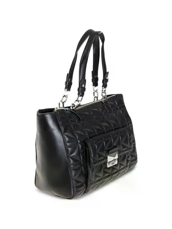 Karl Lagerfeld Quilted Leather Tote Bag