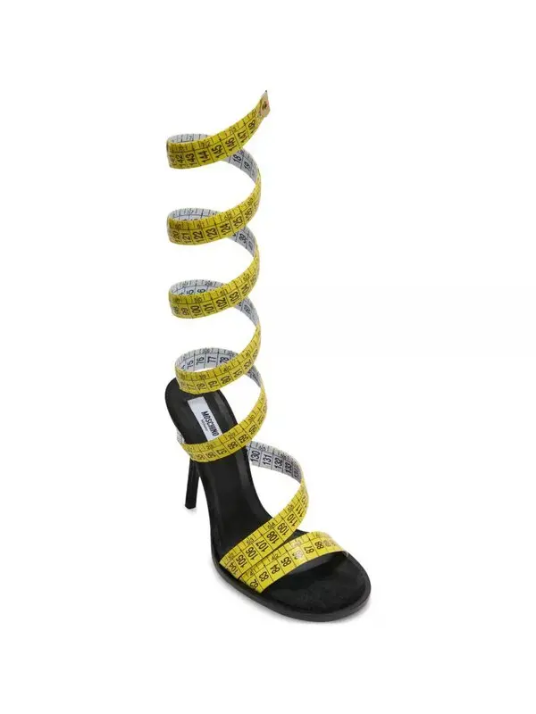 Moschino Tailor Tape-measure Sandals - Yellow