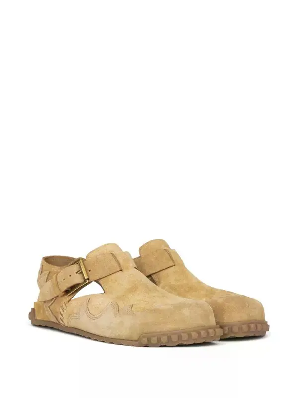 Ash Torpedo Suede Flat Mules