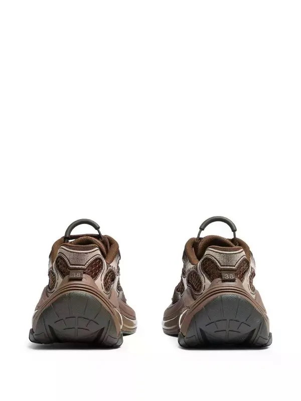 Ash Dragon Panelled Low-top Sneakers - Brown