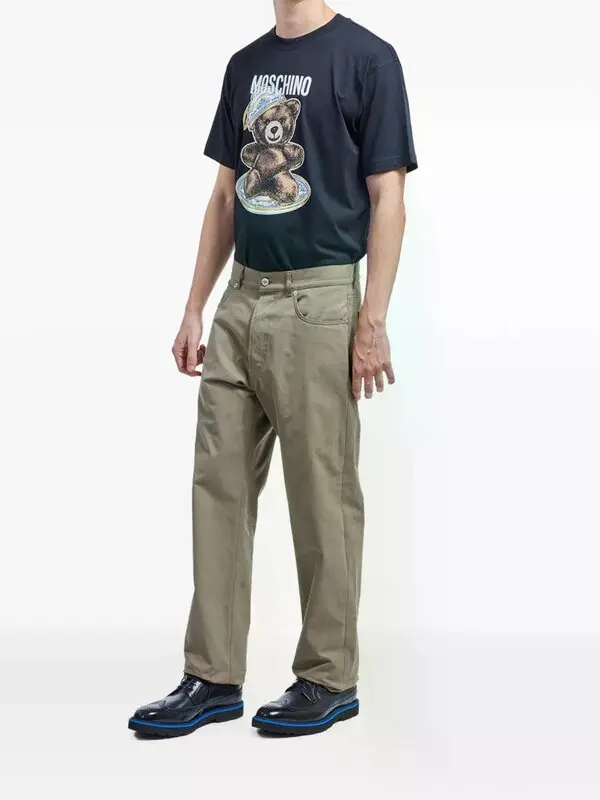 Moschino Logo-patch Five-pocket Jeans