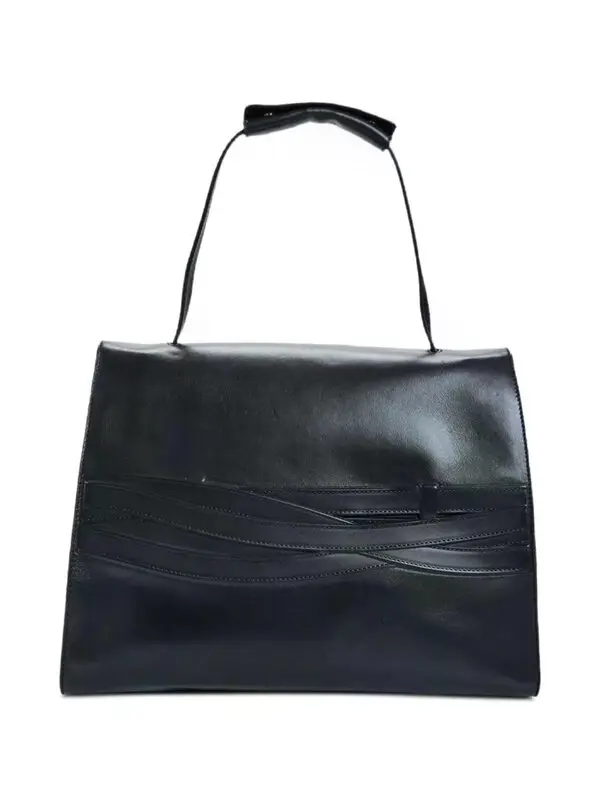 Moschino Large Tie Me Embossed Shoulder Bag