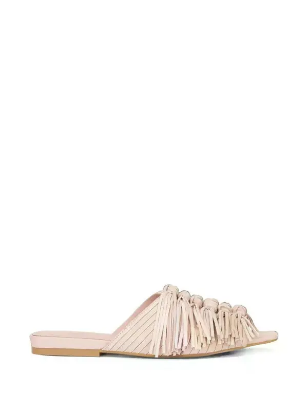Ash Brigitte Fringe-detail Sandals - Pink