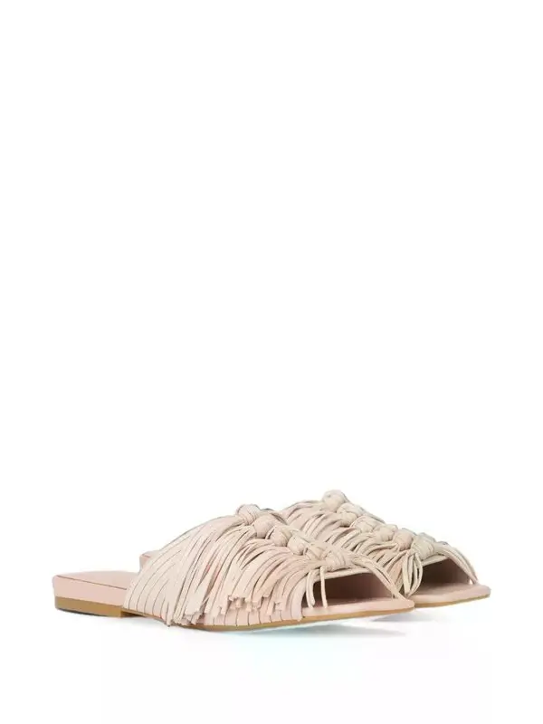 Ash Brigitte Fringe-detail Sandals - Pink
