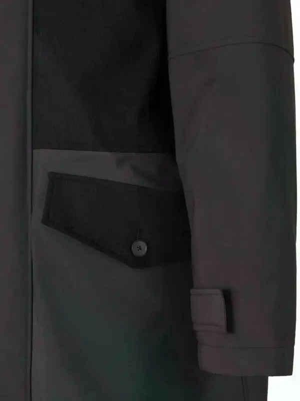 Herno Hooded Panelled Jacket - Grey