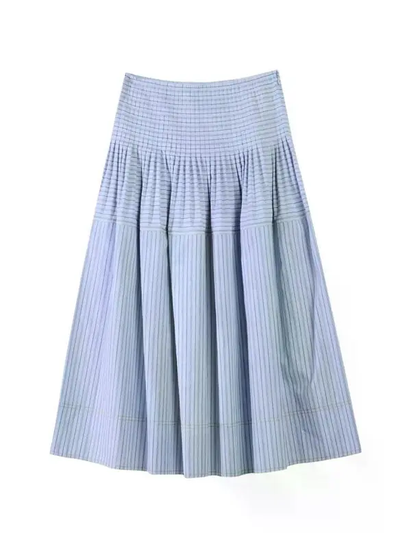 Paul Smith Striped Pleated Maxi Skirt